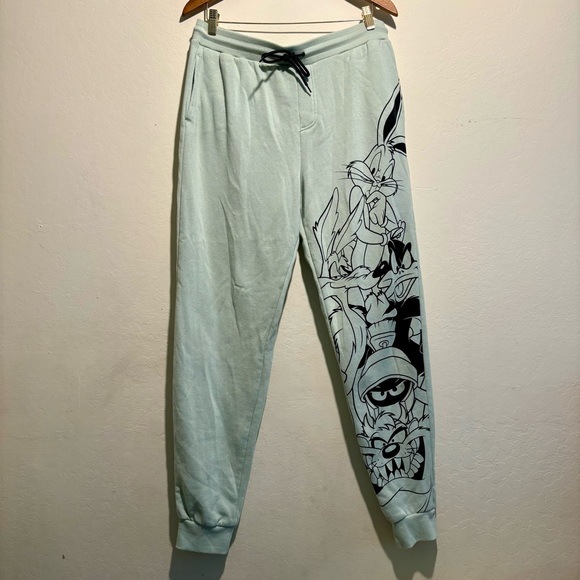Warner Bros. | Pants & Jumpsuits | Looney Tunes Mint Green Character ...